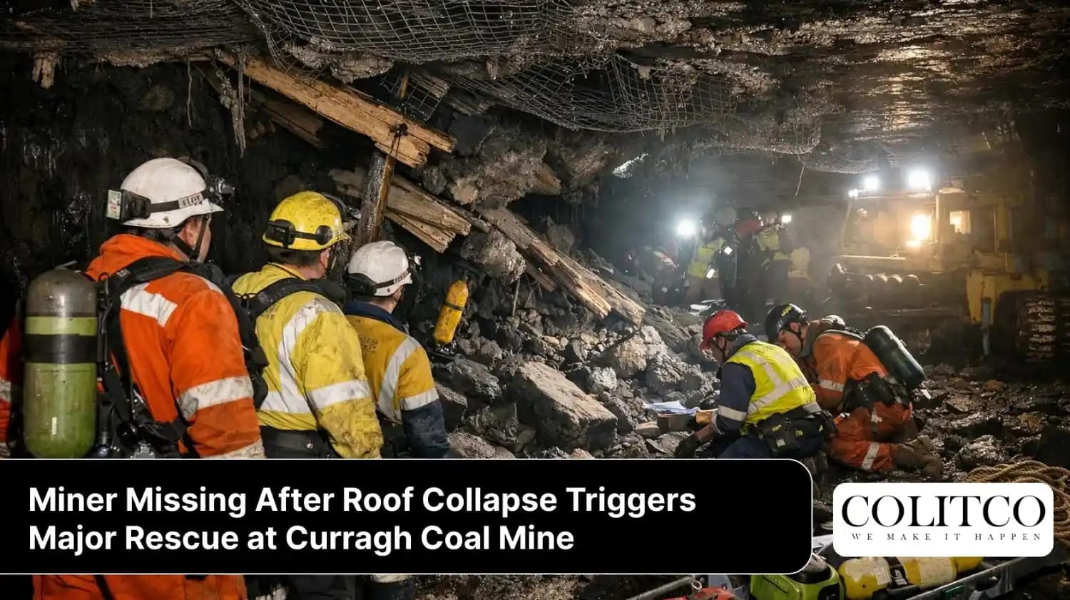 Curragh Mine Rescue After Roof Collapse in Queensland